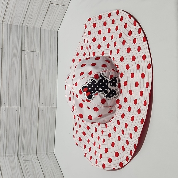 Disney | Accessories | Disney Park White Wred Polka Dot Minnie Black ...